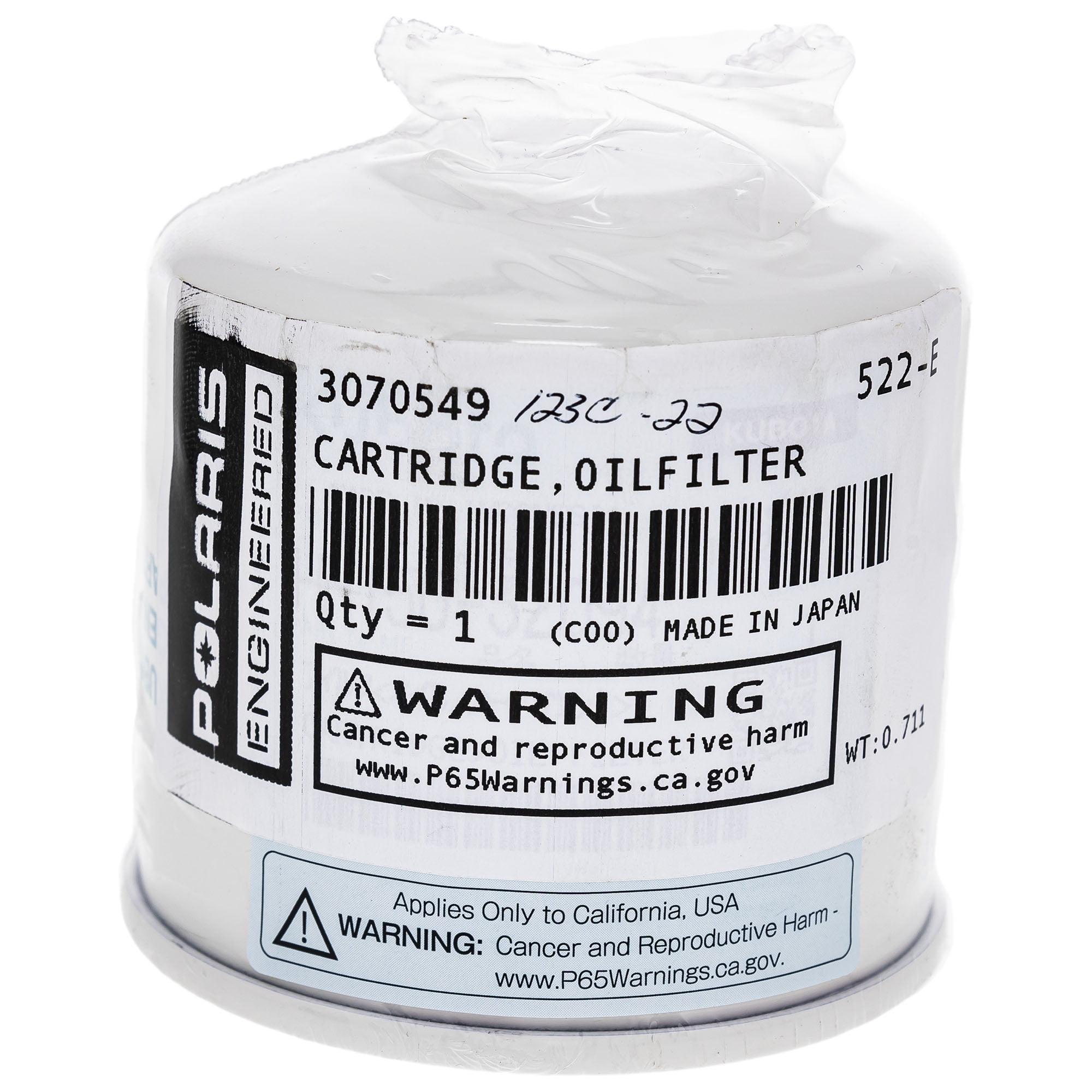 Polaris 3070549 Oil Filter Cartridge OEM for 2019-2021 Pro XD 2000D ...