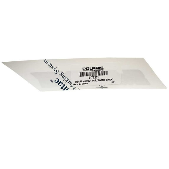 Polaris 7177231 SWITCHBACK Hood Top Decal 2012-2015 Switchback Assault ...