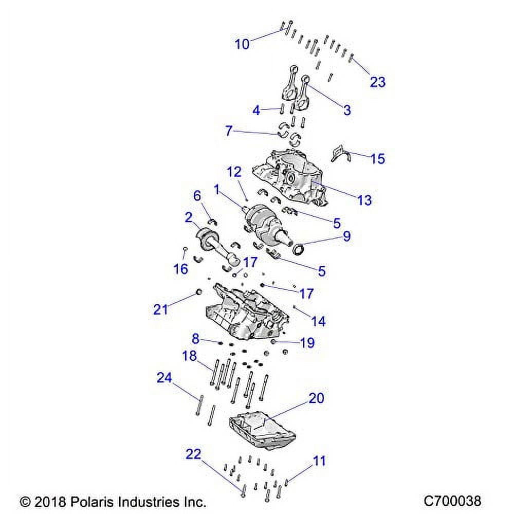 Polaris 7520977 SCR-M6X1X10 SET PATCHLOC Ranger 1000 XP - Walmart.com