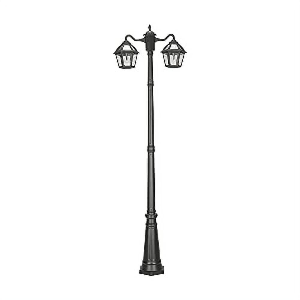 Polaris Double Head Lamp Post- Black - Walmart.com