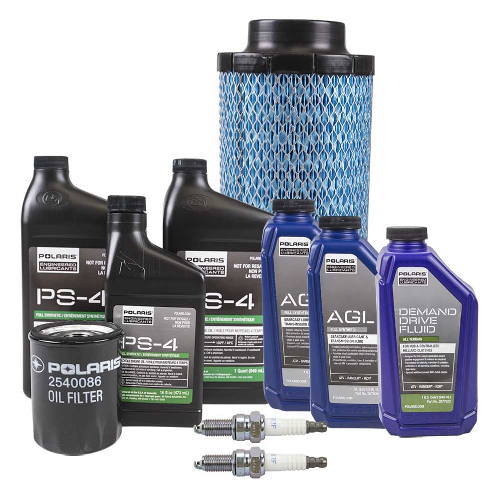 Polaris FKOCK10591 OEM Fluid & Oil Change Kit Air Filter Spark Plugs ...