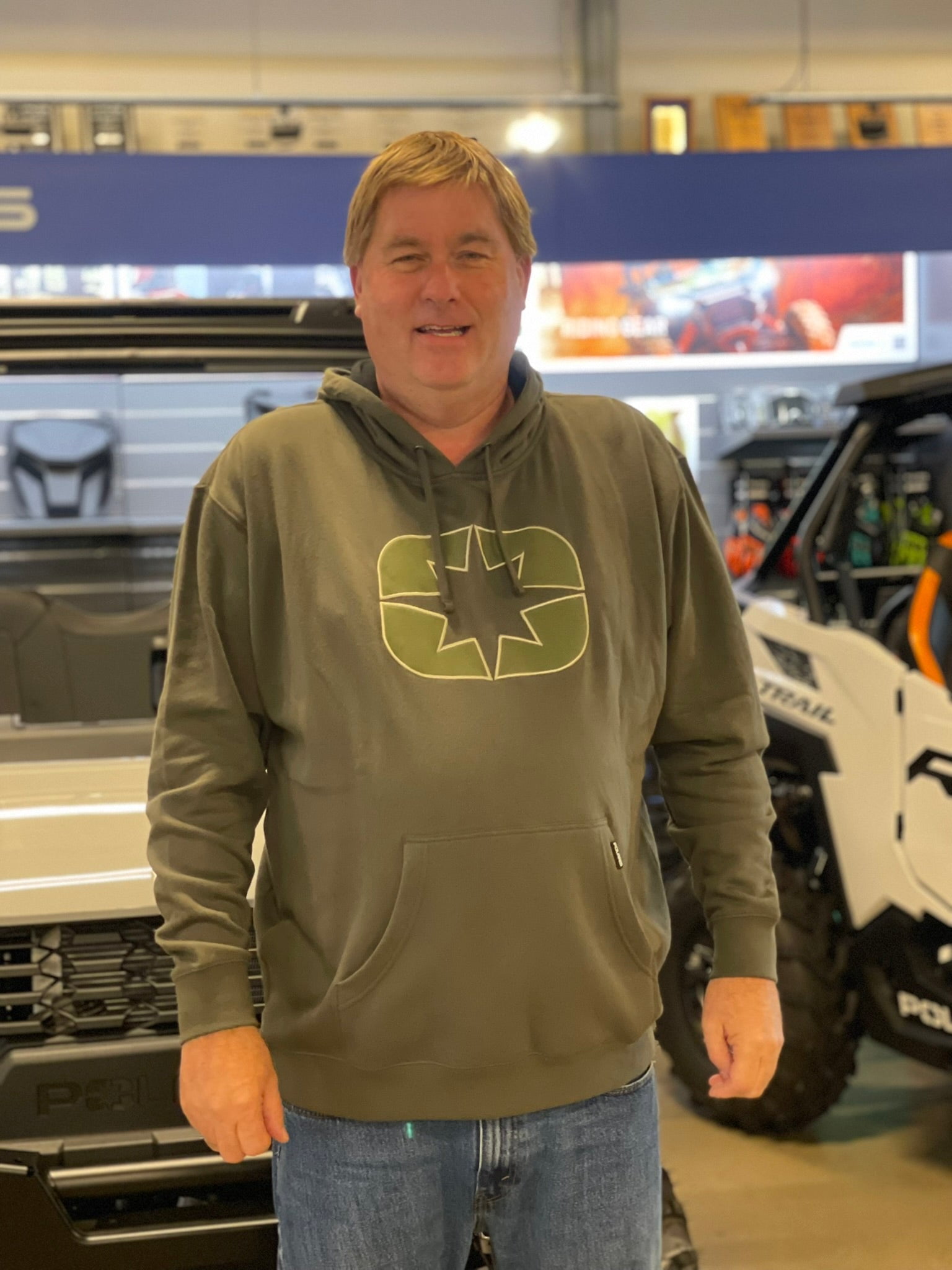 Polaris Men's Icon Hoodie Dark Green 286545309 - Walmart.com