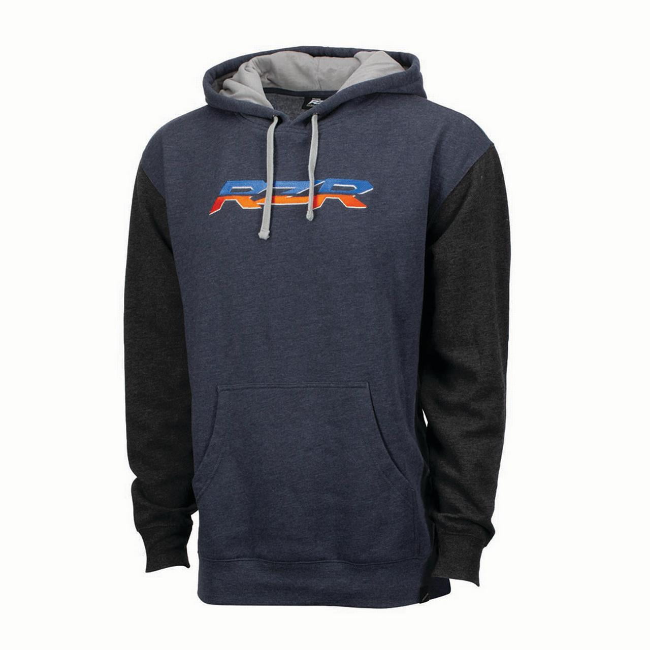 Polaris RZR Pullover Hoodie Navy/Orange Blue 286958602 - Walmart.com