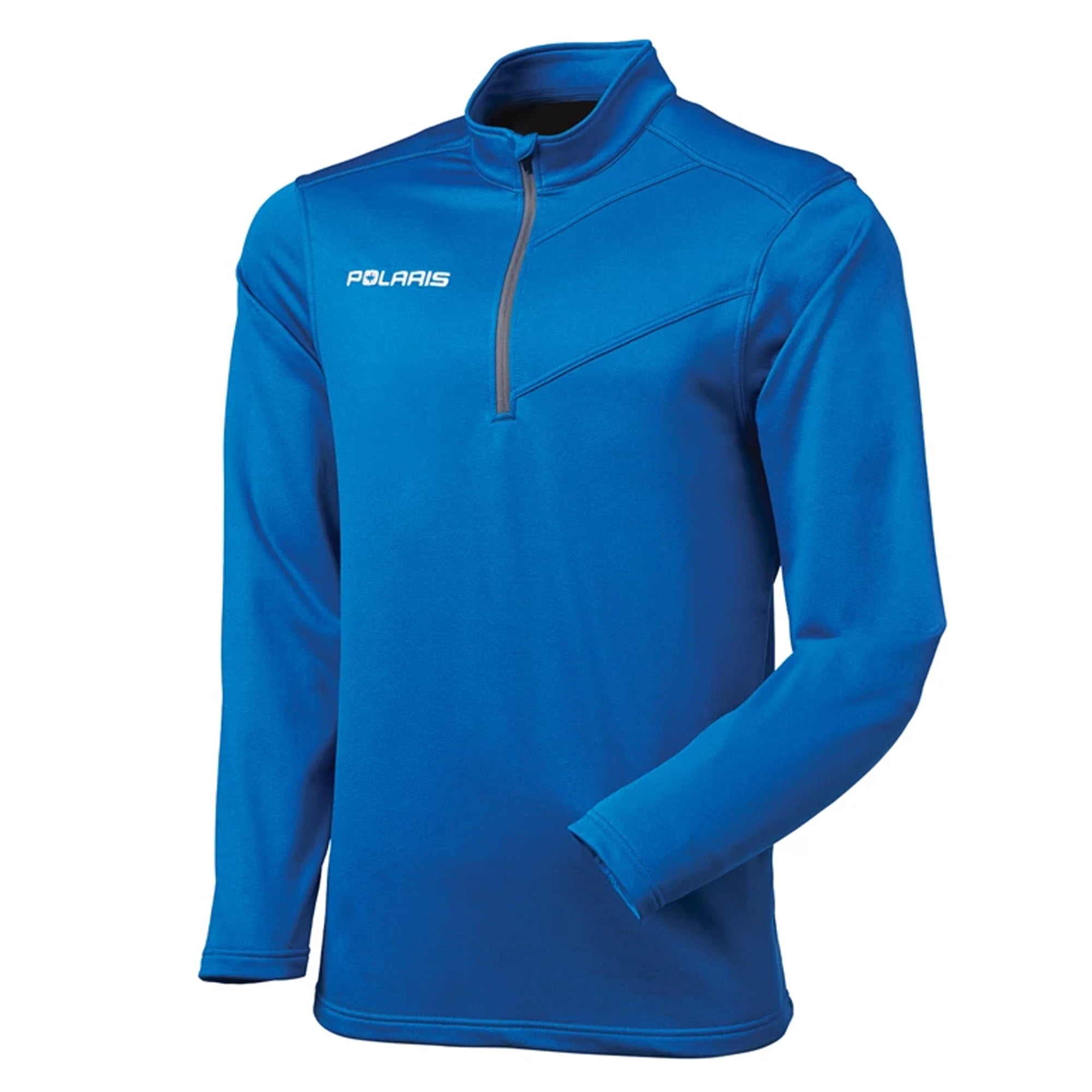 Polaris Mens Blue Long Sleeve Quarter-Zip Pullover Warm Fleece Lined ...