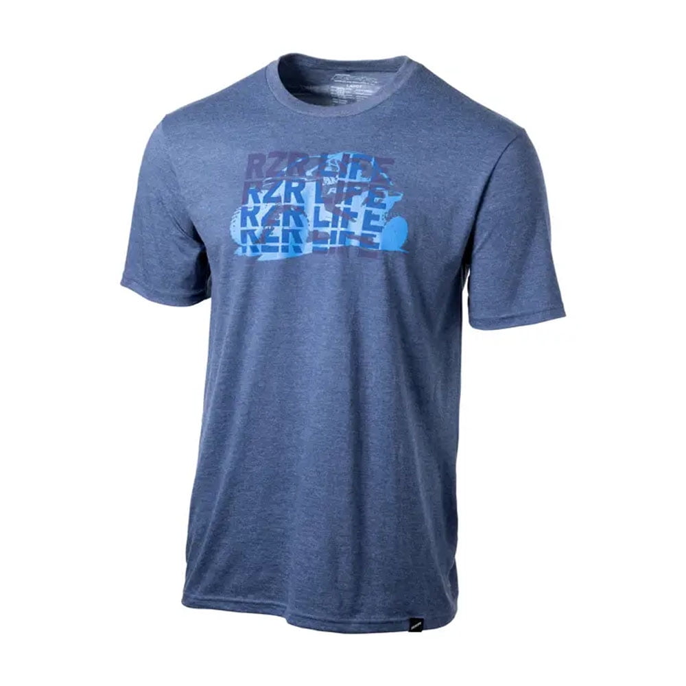 Polaris Mens RZR Life T-Shirt Navy Blue 286472702 - Walmart.com