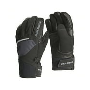 Ski-Doo X-Team Leather Gauntlet Snowmobile Gloves Charcoal Grey ...