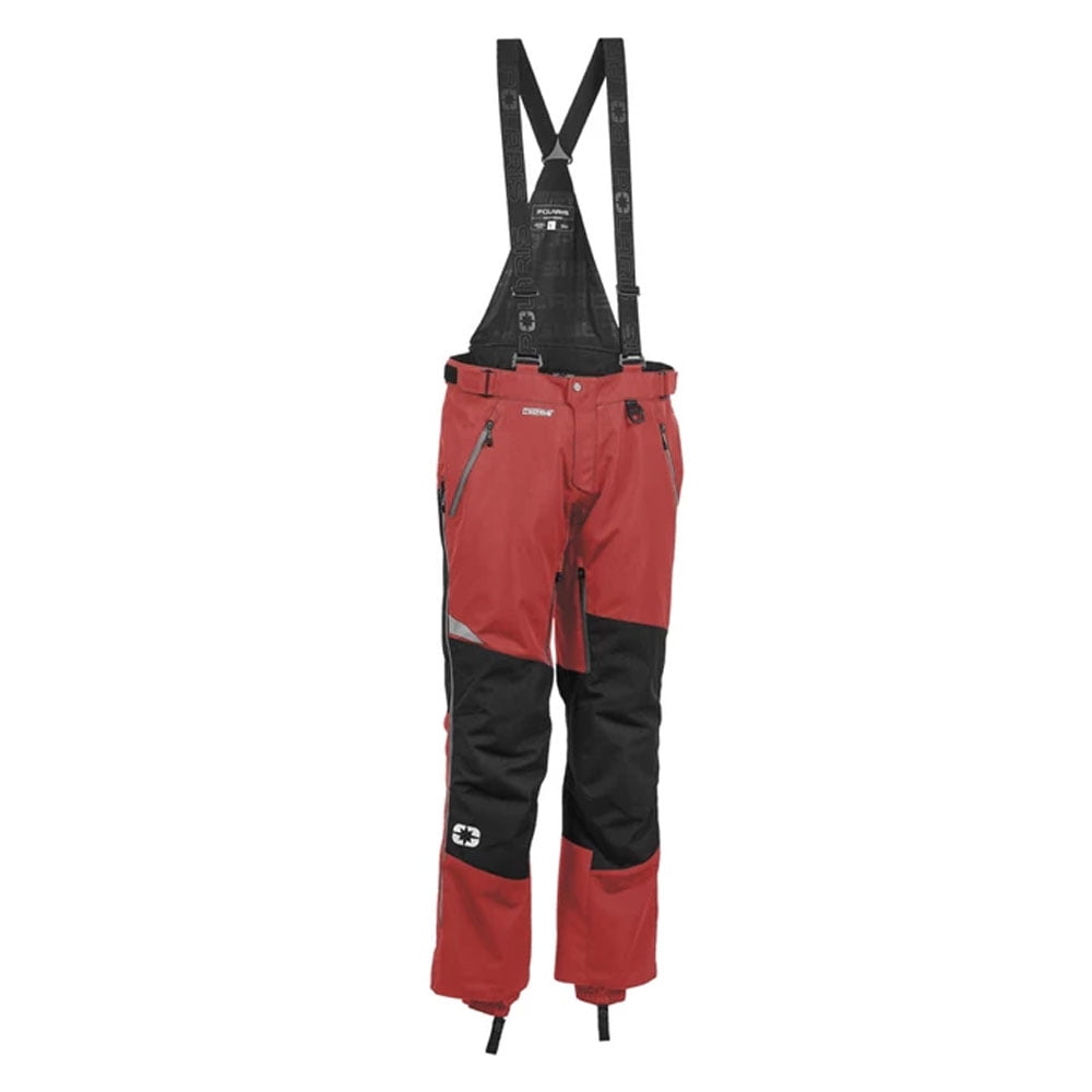 Polaris Mens TECH54 Switchback Snowmobile Bibs Waterproof Warm Red Snow ...
