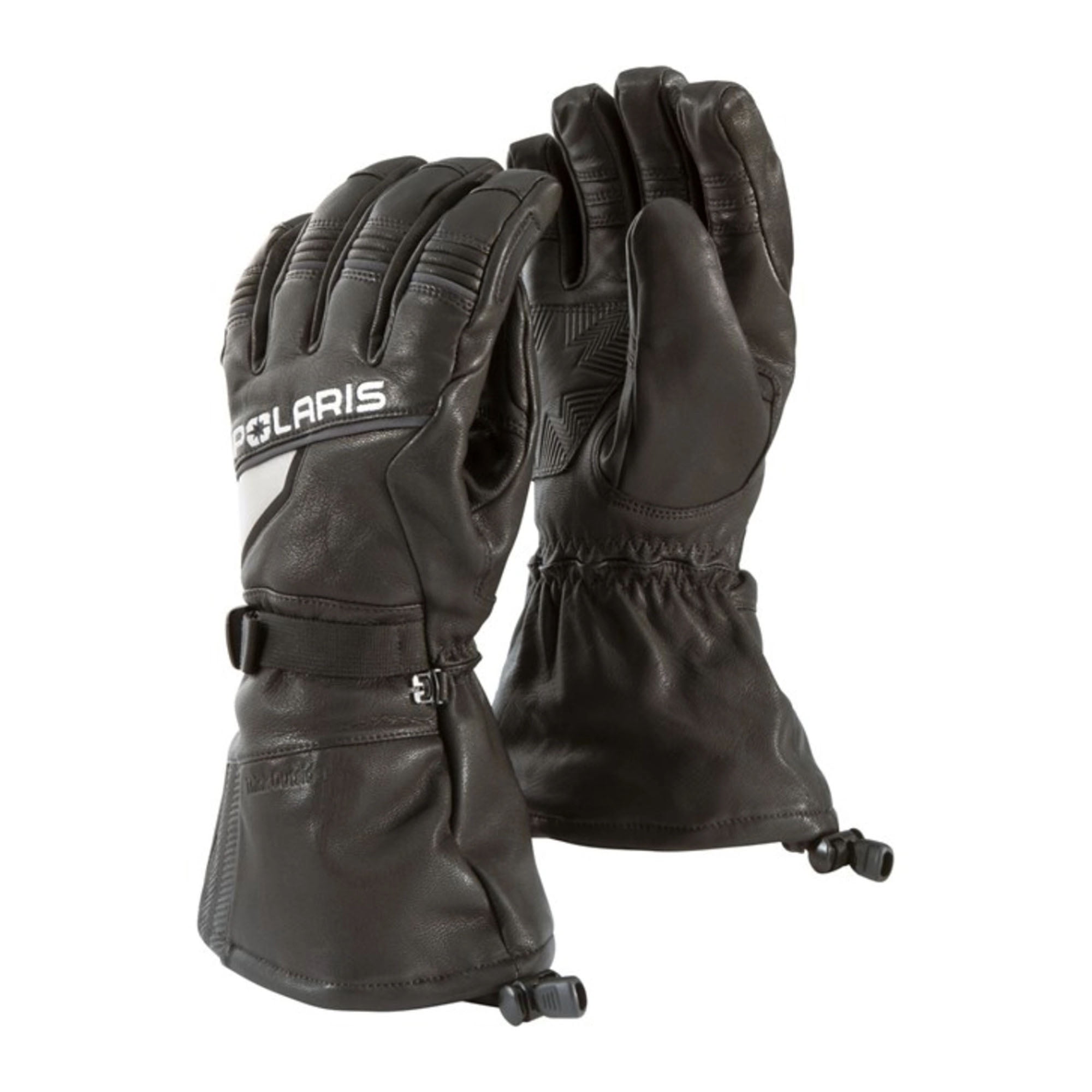Polaris Mens Titan Leather Snowmobile Gloves 3M Insulated Scotchlite ...
