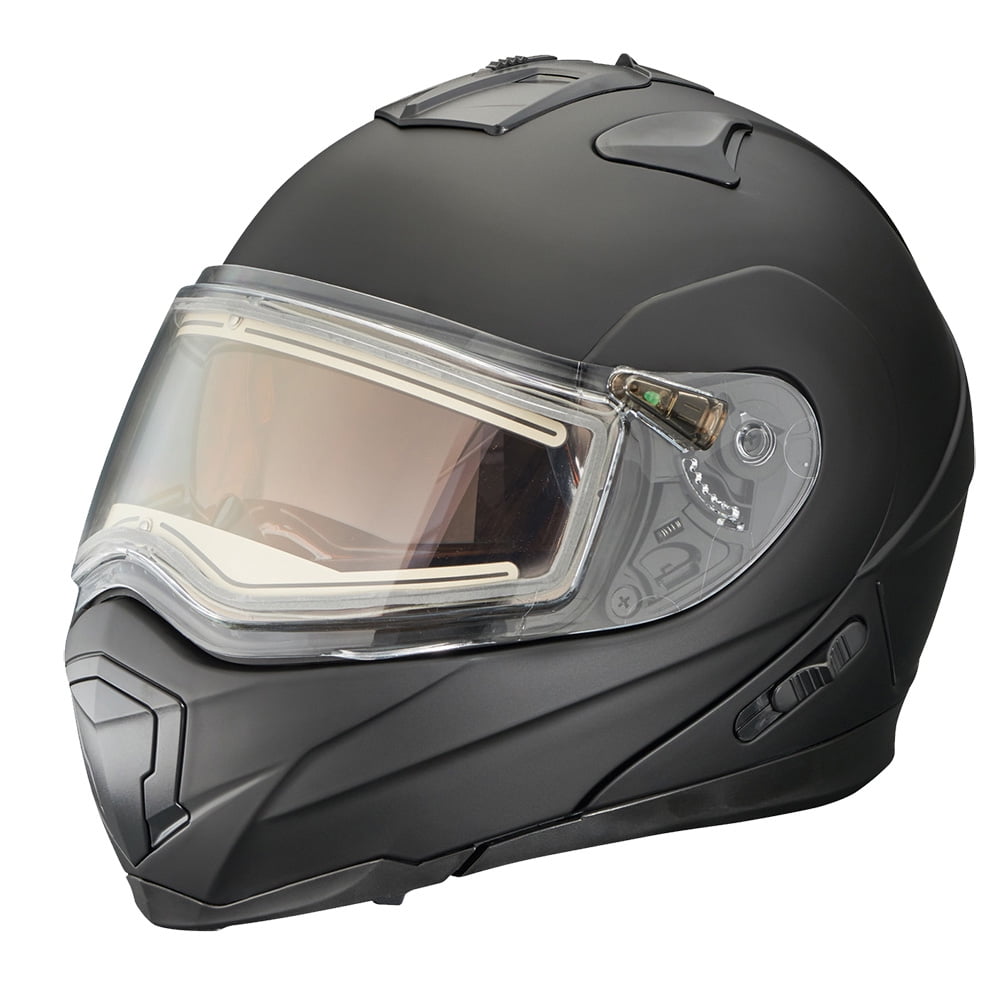 Polaris Modular 1.5 Adult Helmet with Electric Shield, Black Matte ...