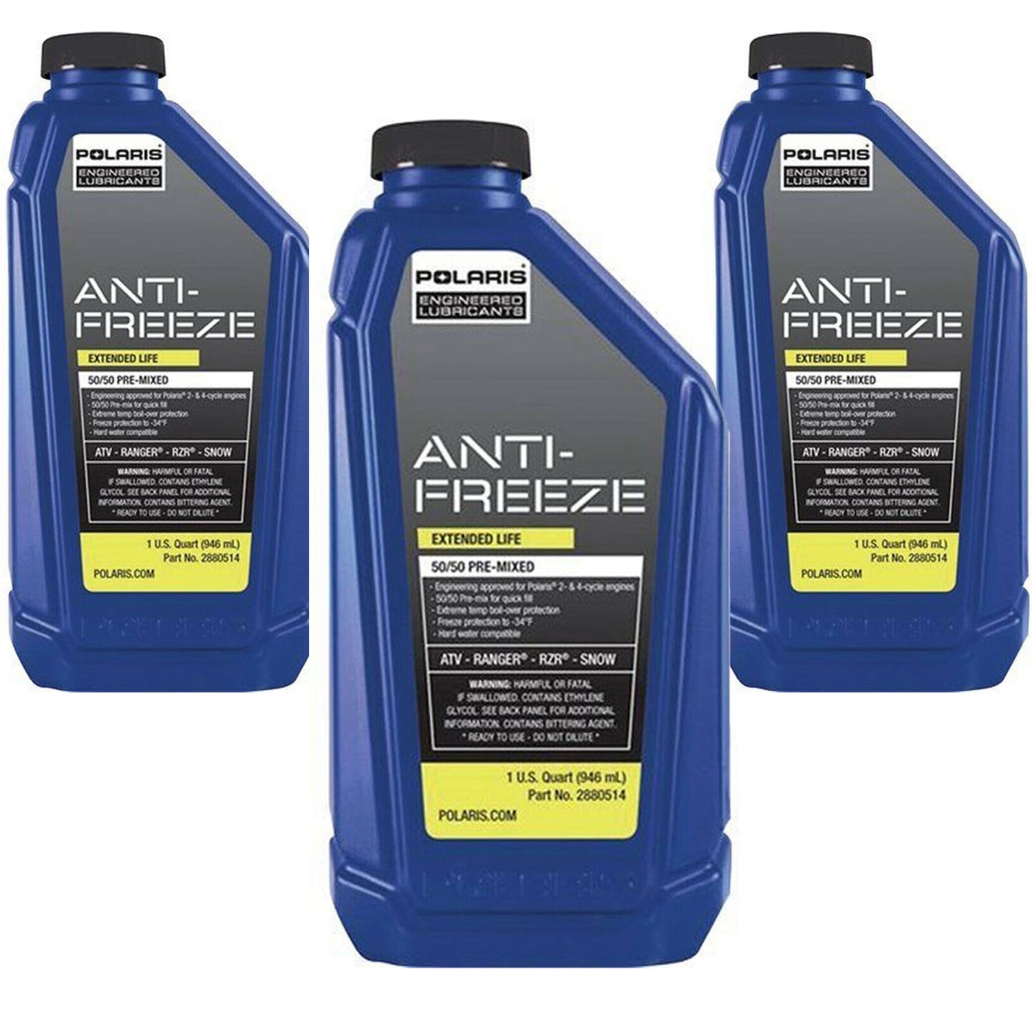 Polaris New OEM Antifreeze Coolant, 2880514x3 - Walmart.com