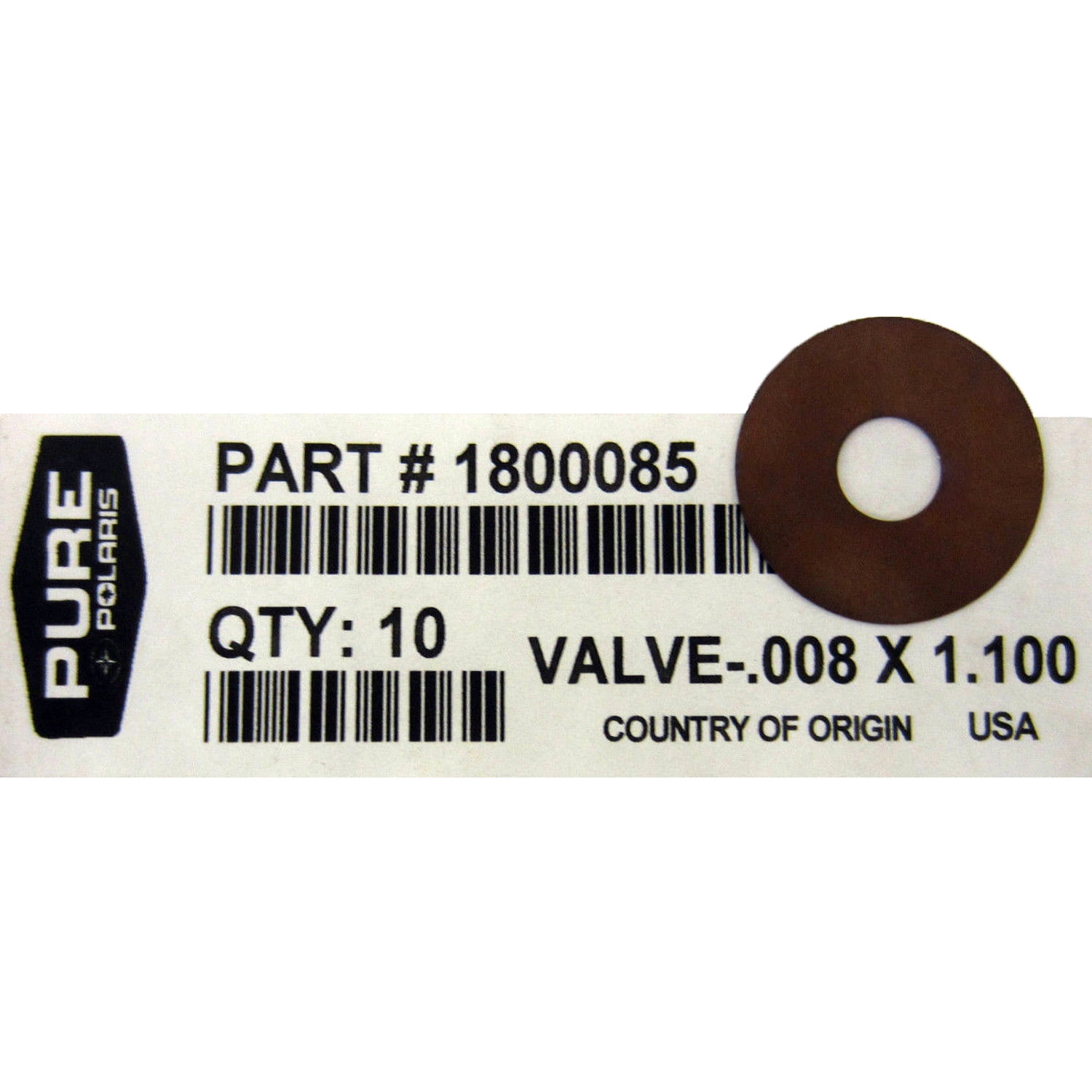 Polaris New OEM Snowmobile Shim Valve .008X1.100 Walker Evans Racing ...