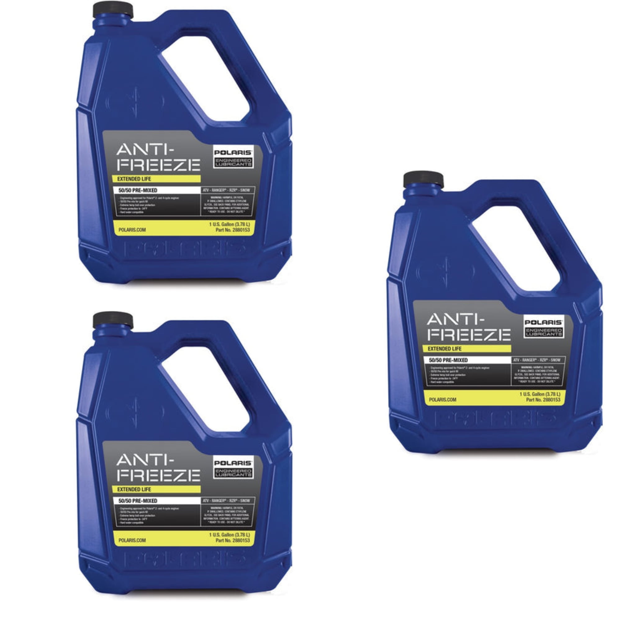 Polaris Genuine OEM Coolant Anti-Freeze, Extended Life, Pack of 3, SKU ...