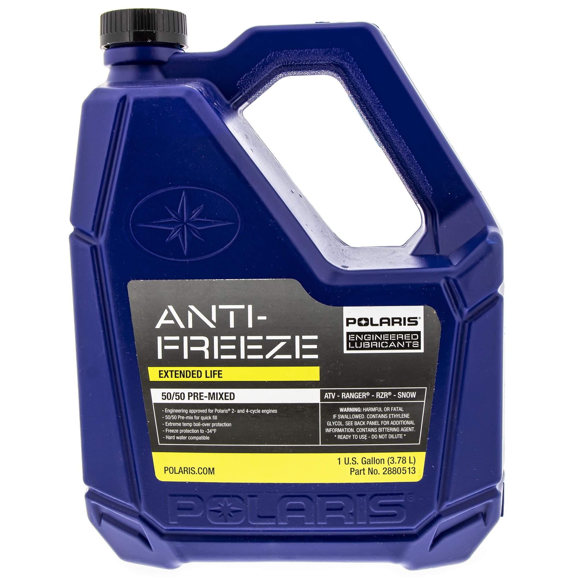 Polaris Snowmobile ATV/UTV OEM 50/50 Premix Antifreeze Coolant 1 Gallon ...