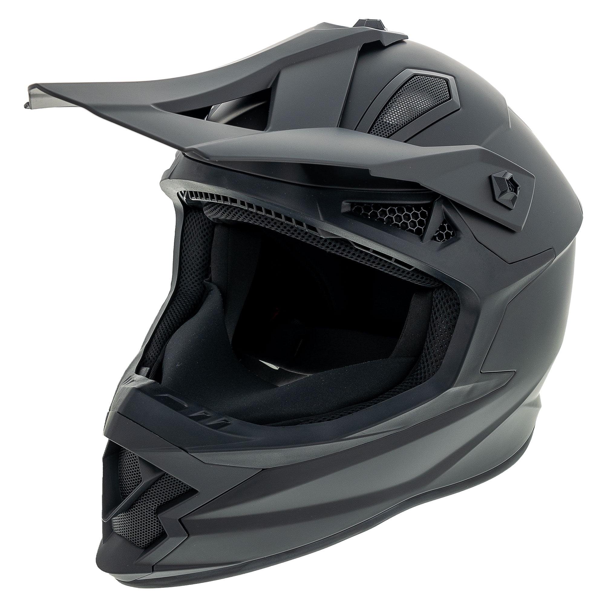 Polaris Tenacity 4.0 Open Face Offroad Helmet Matte Black 286485912 ...