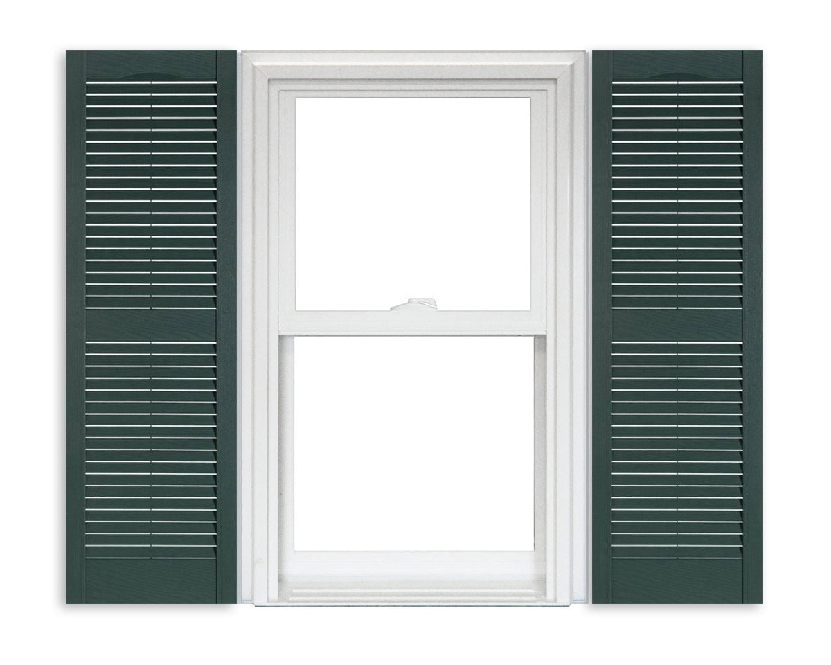 Polaris Vinyl Open Louver Shutters (1 Pair) - Walmart.com
