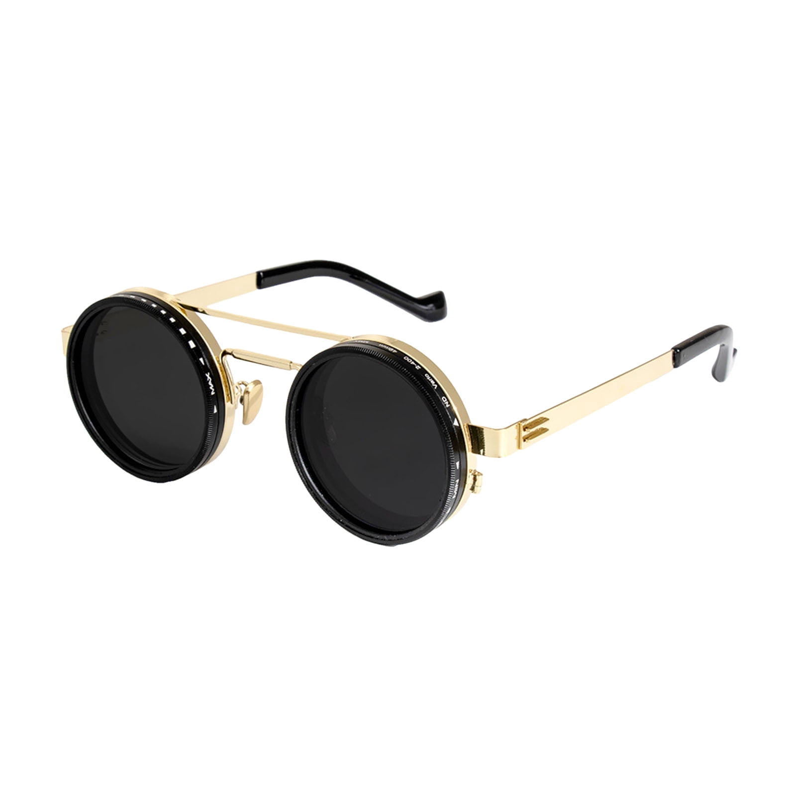 Polarized Adjustable Sunglasses with Tint Control - Round Shatterproof ...