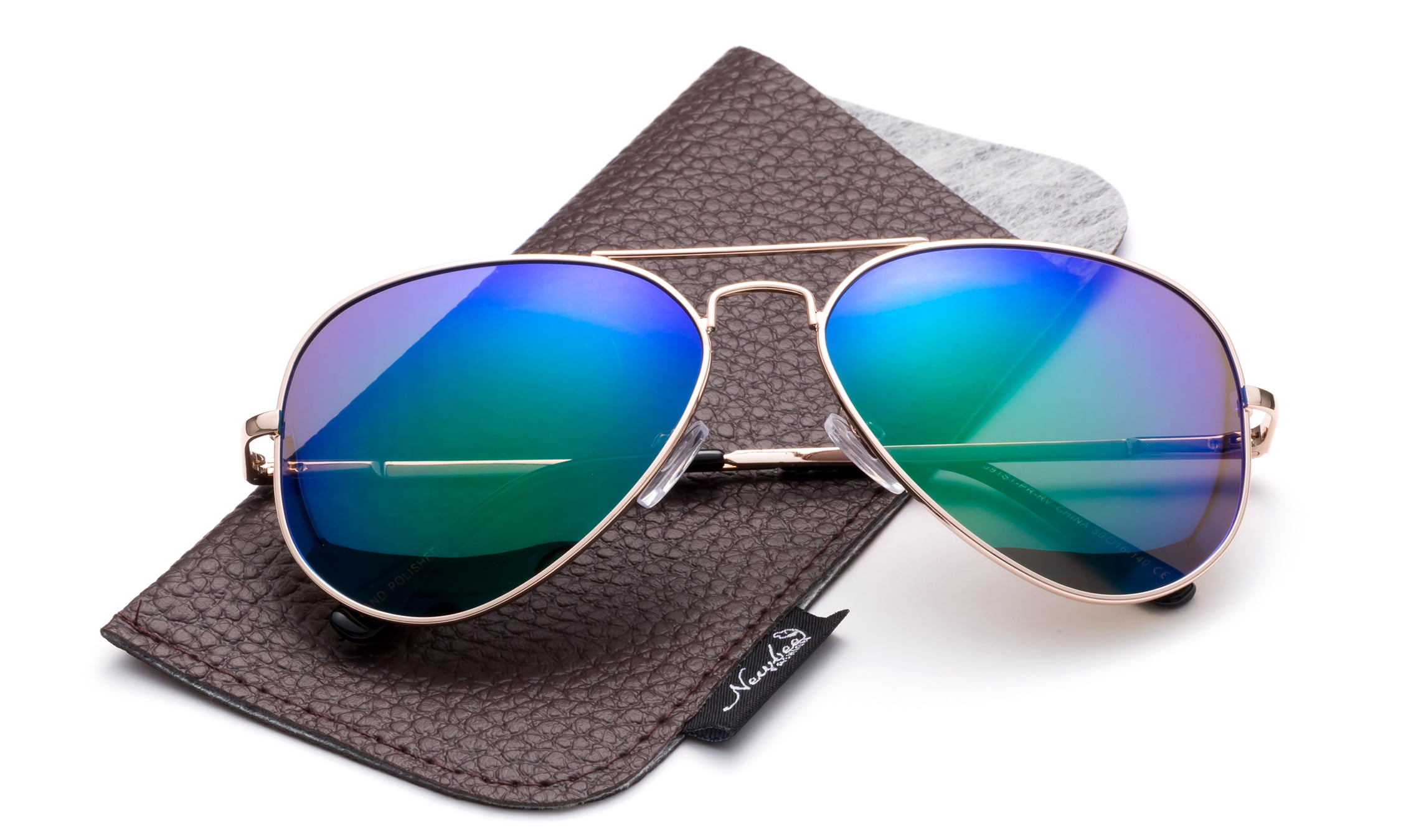 Polarized Aviator Sunglasses Mirrored Lens Classic Aviator Polarized ...