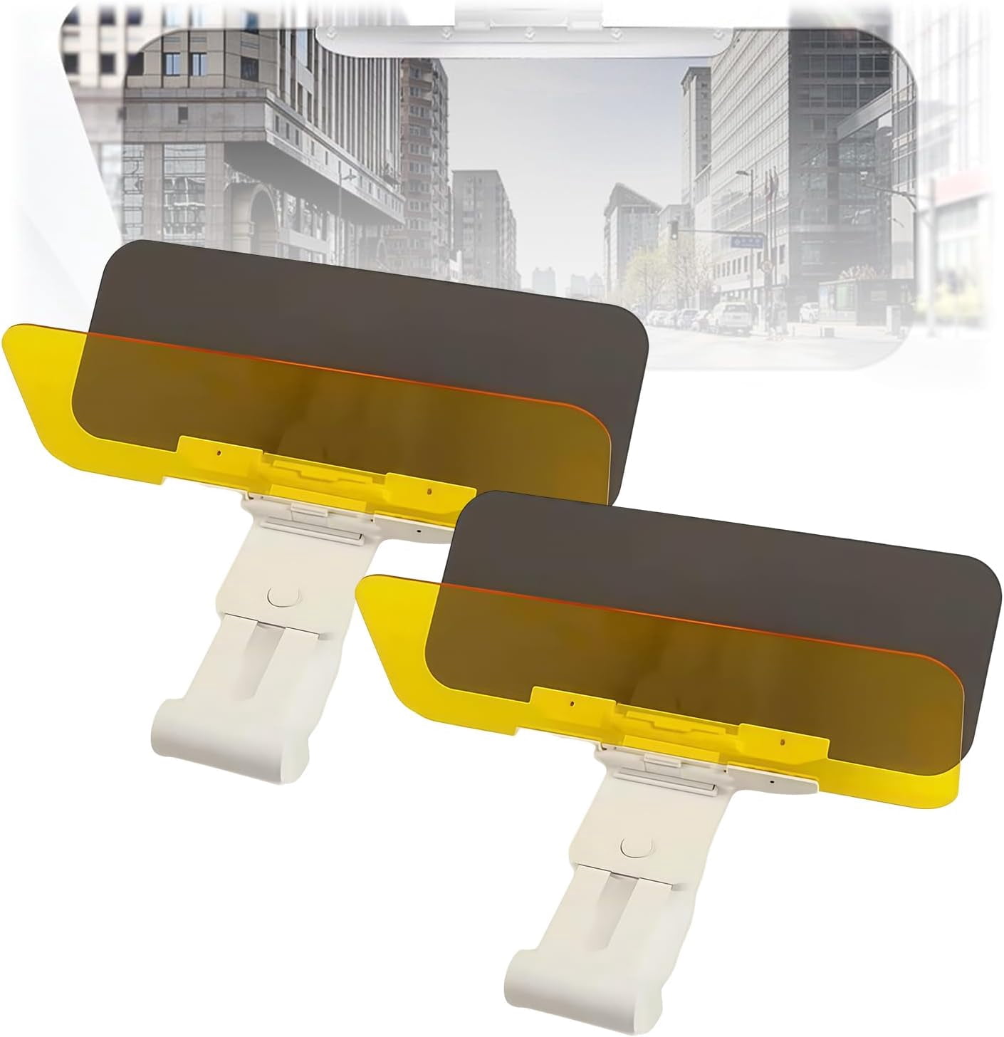 Polarized Car Sun Visor Extender, Anti-Glare Clip-On Shield, Adjustable ...