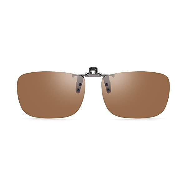 Polarized Clip On Sunglasses Over Prescription Glasses for Men Women UV ...
