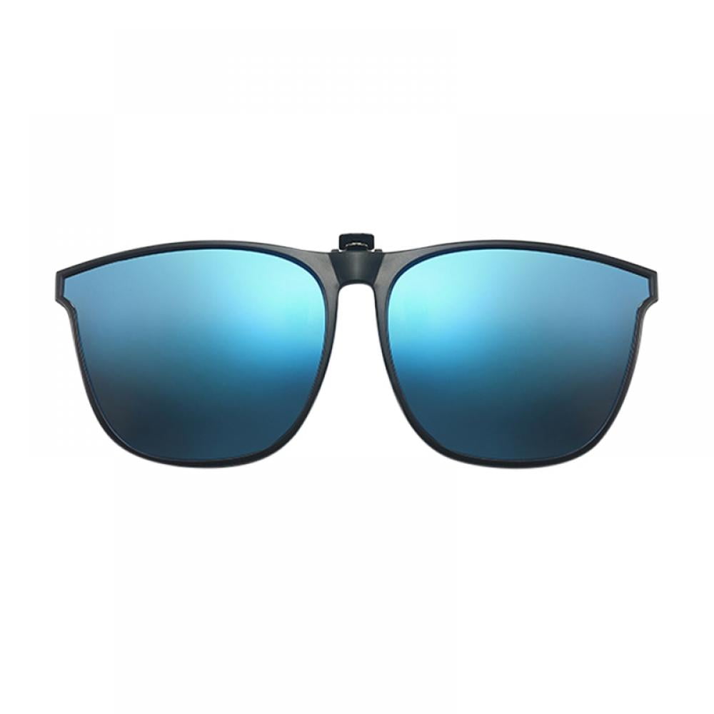 Polarized Clip on Sunglasses UV Protection Driving Clip on Glasses Flip ...