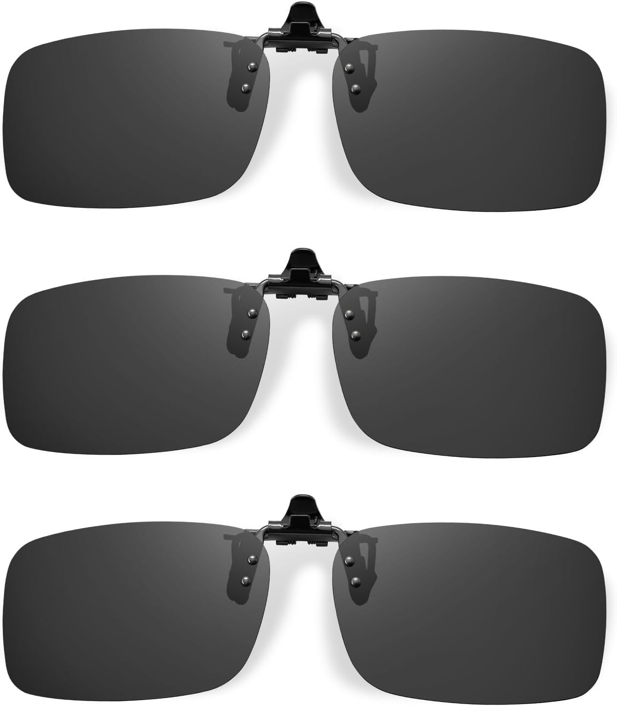 Polarized Clip Sunglasses for Men Women, Flip Up Fit Over Glasses for ...