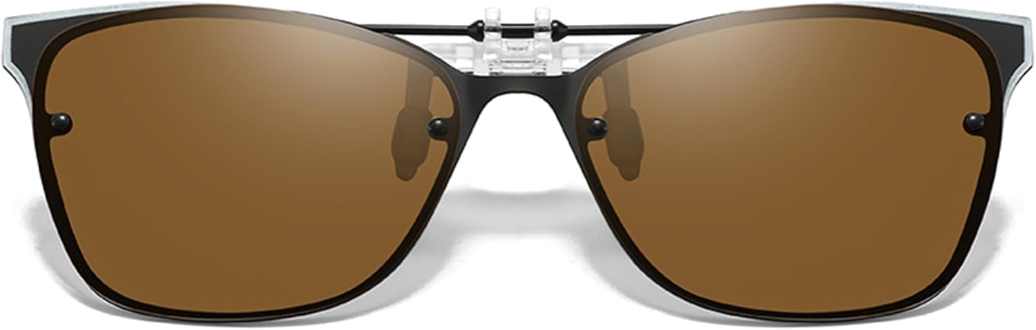 Polarized Clip on Sunglasses for Men Women over Prescription Glasses ...