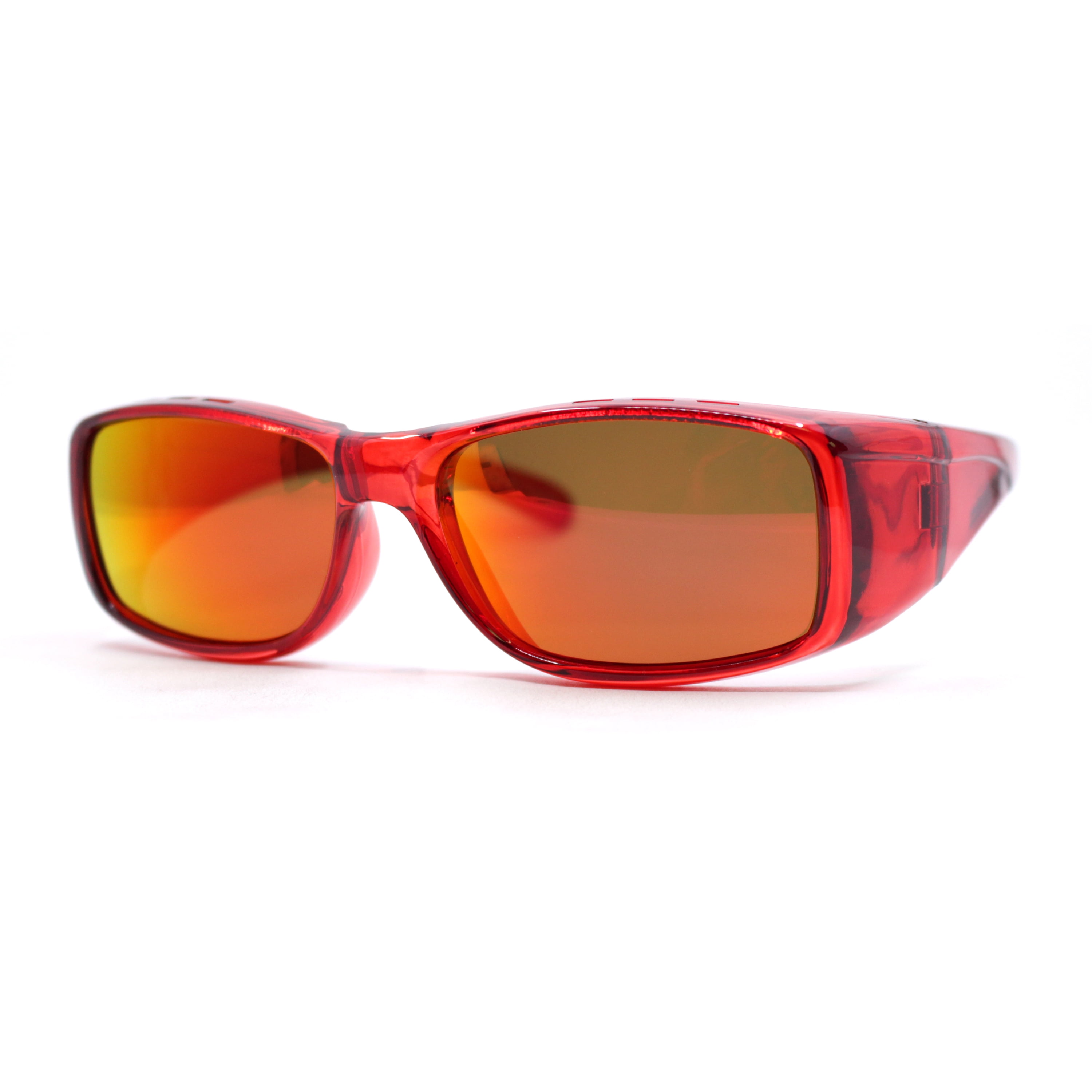 Polarized Colorful Mirror Lens 62mm Rectangle Fit Over Sunglasses Over ...