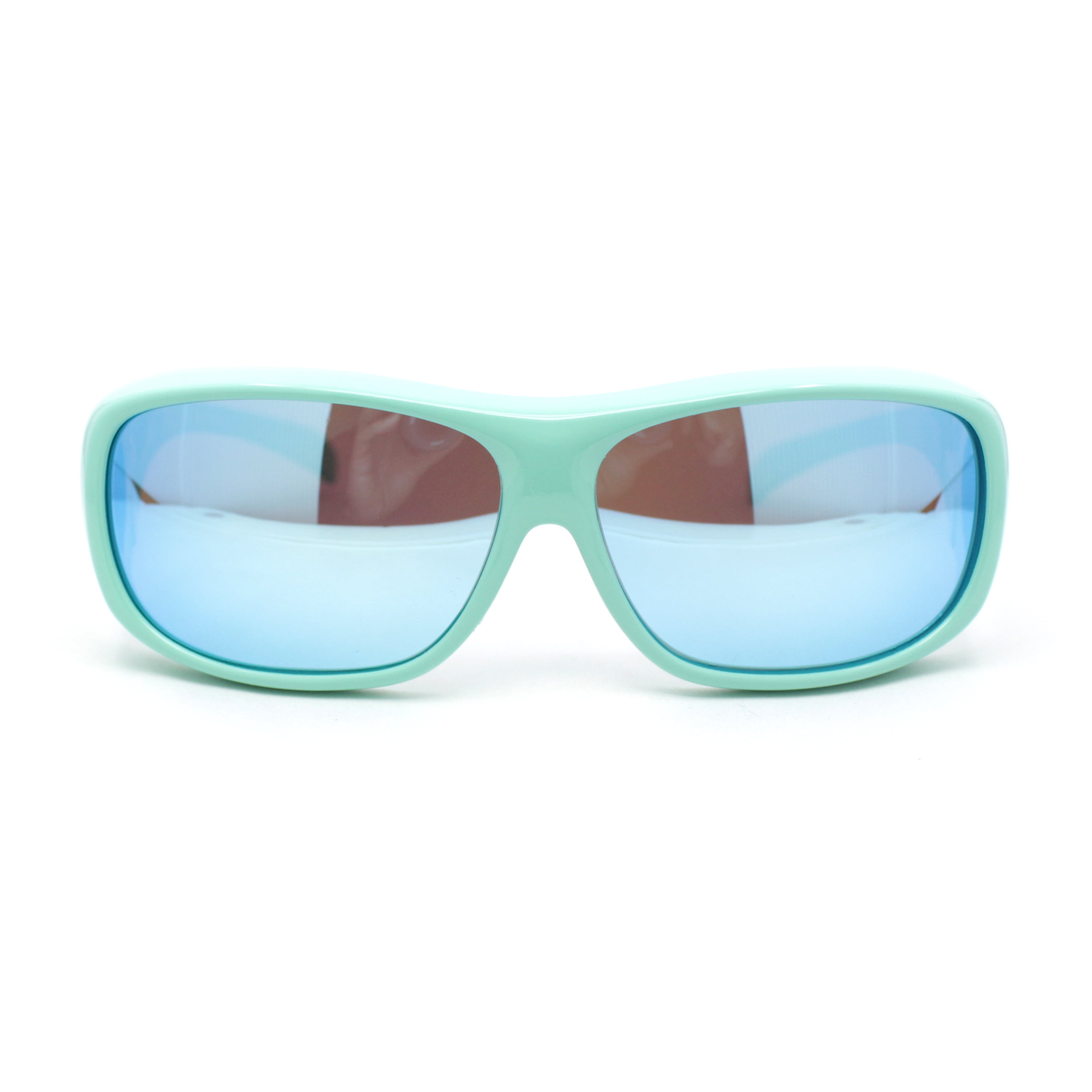 Polarized Colorful Mirror Lens Rectangle 62mm Fit Over Sunglasses Over ...