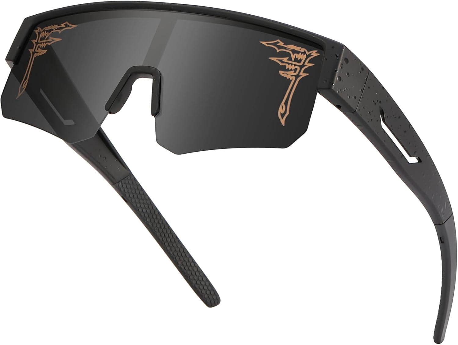 Polarized Fit Over Glasses Sunglasses for Men Women Wrap Around Goggles ...