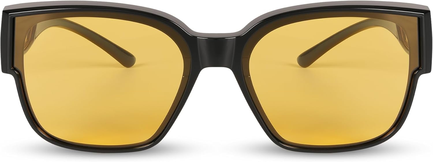 Polarized Frame Night Driving Glasses Frame Fit Over Prescription ...