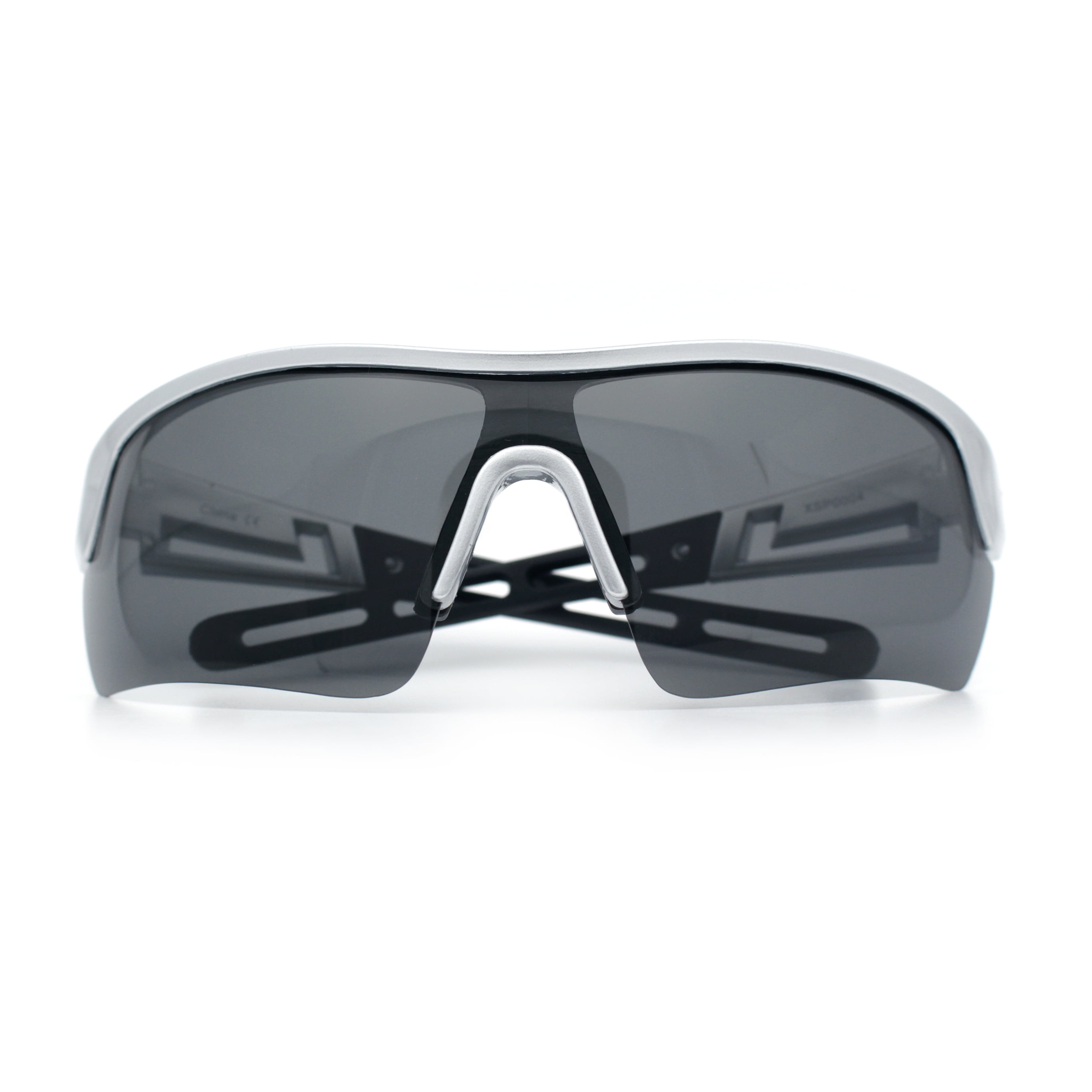 Polarized Mens Retro Sport Shield Wrap Around Plastic Rectangular ...