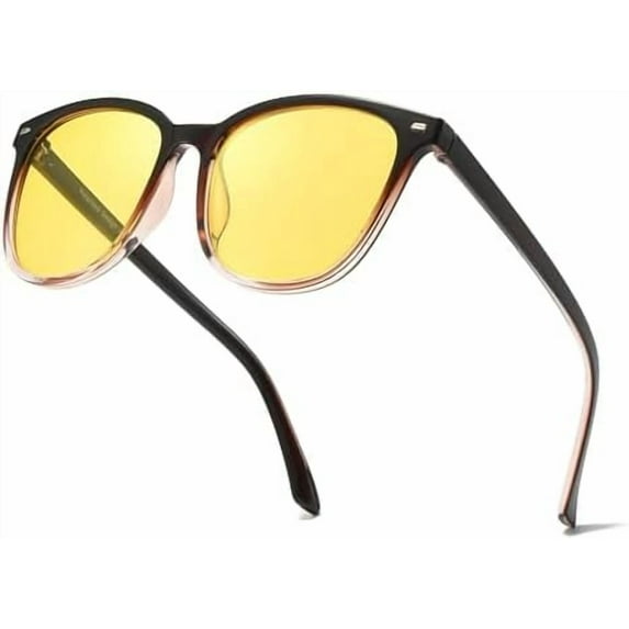 Polarized Night Vision Glasses for Women, Anti Glare Driving Vision ...