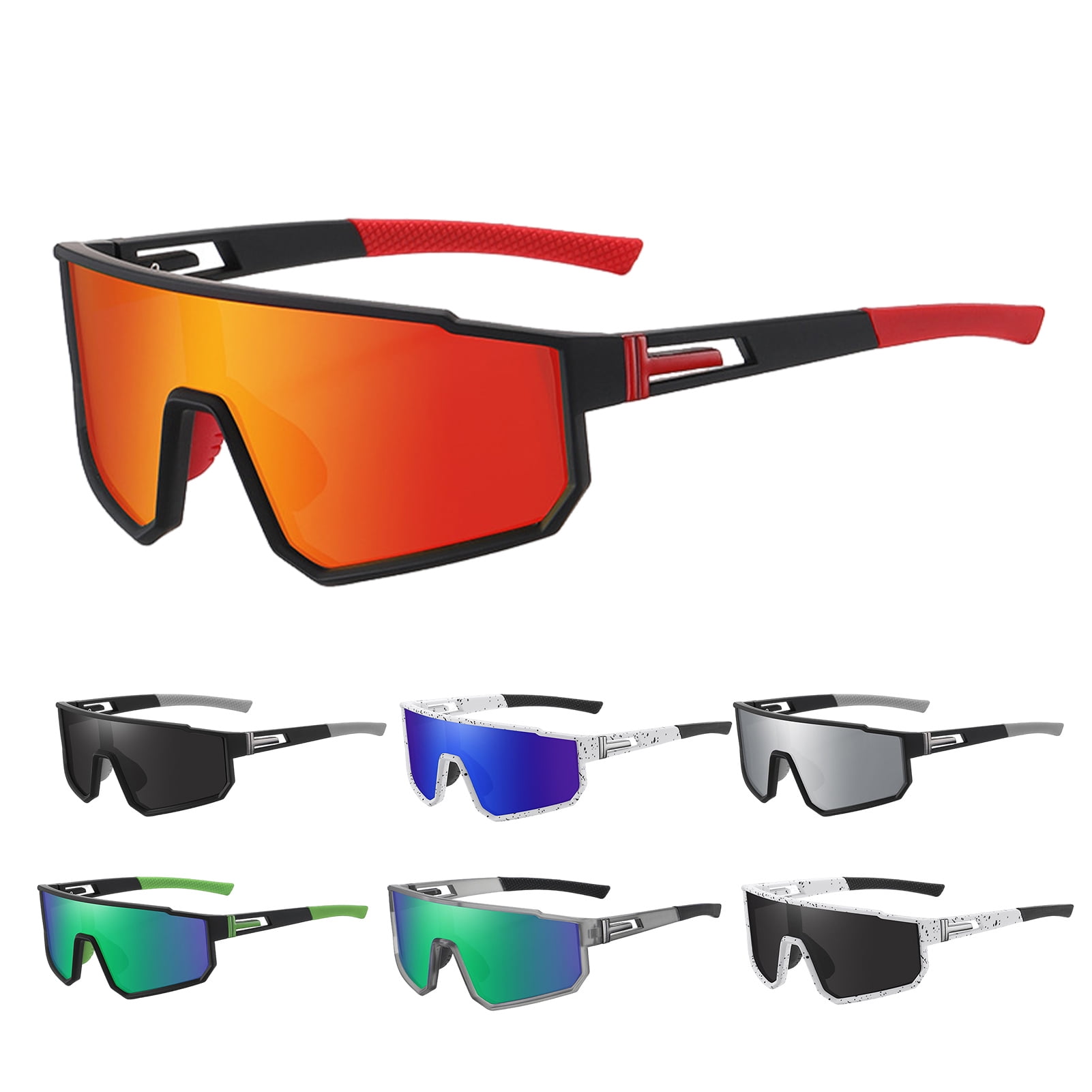 Polarized Sports Sun Glasses Cycling Eyewear Ultralight Clear Vision UV ...