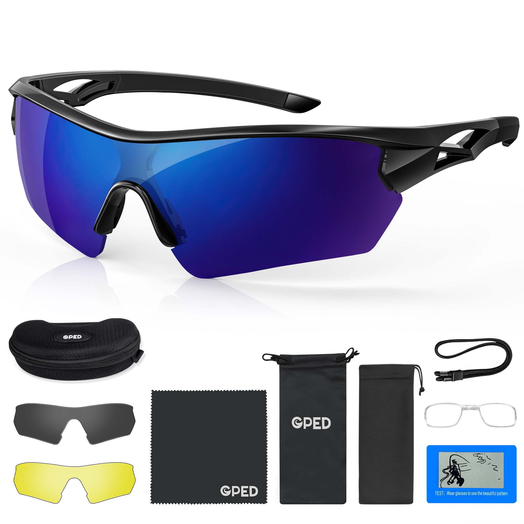 Sports Sunglasses For Men And Women With Polarized Light Tr90 Glasses