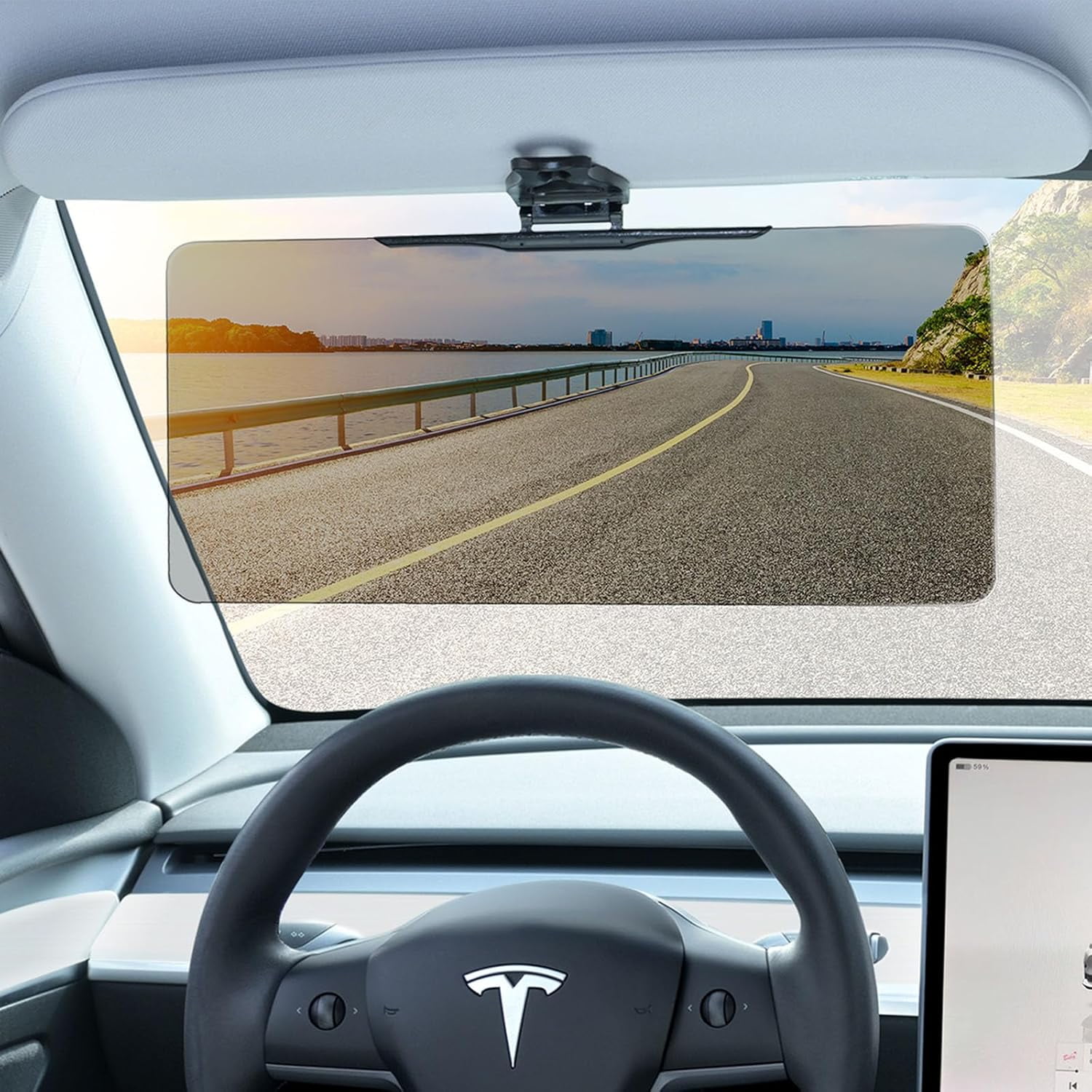 Polarized Sun Visor Extender for Car, Anti-Glare UV400 Car Visor ...