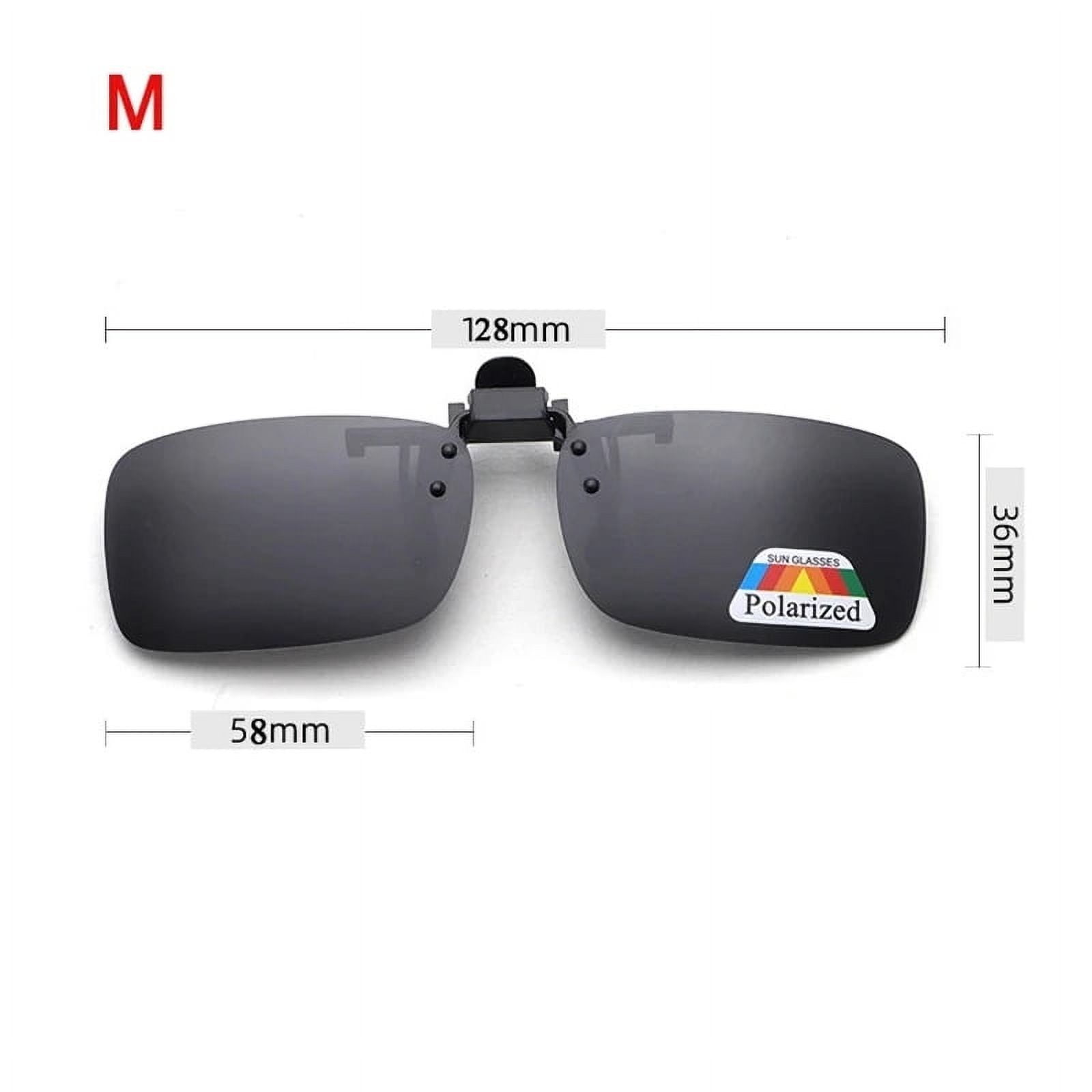 Polarized Sunglasses Clips Glasses Clip Driving Night Vision Eyeglasses ...