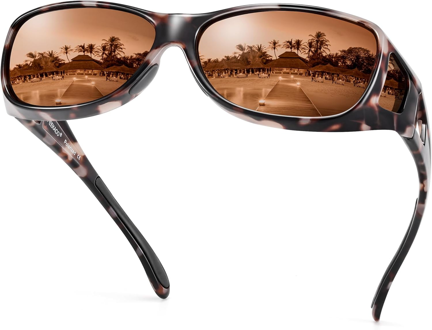 Polarized Sunglasses Fit Over Glasses, Wrap Around Sunglasses UV400 ...