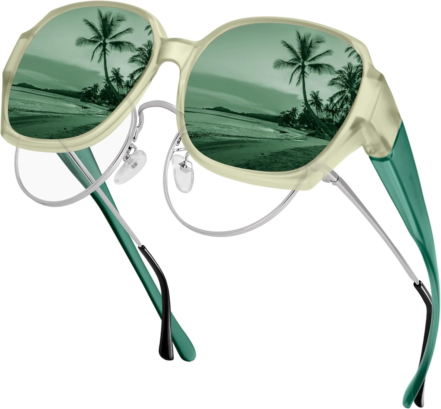 Polarized Sunglasses Fit Over Glasses for Women, UV400 Protection ...