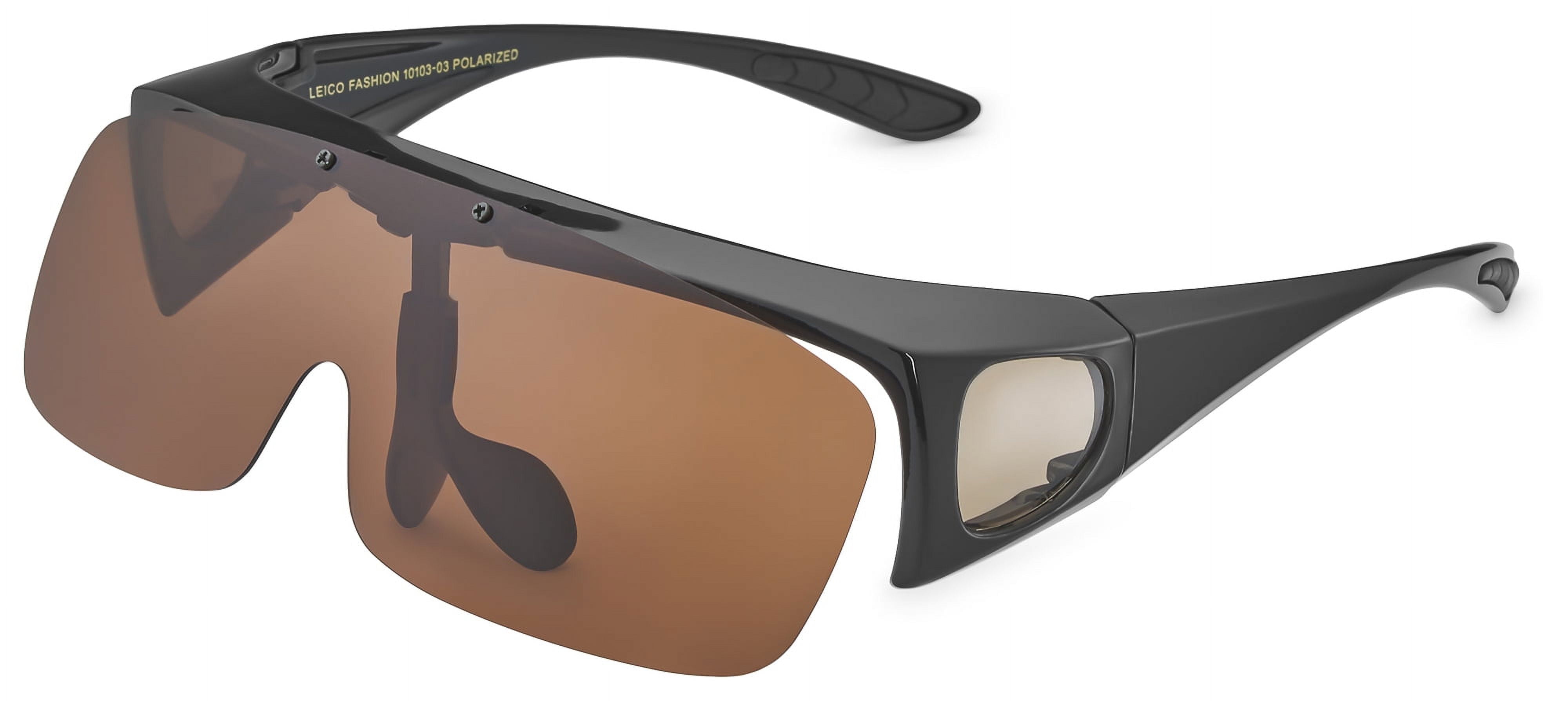 Polarized Sunglasses Fit Over Prescription Glasses for Men Women Flip ...