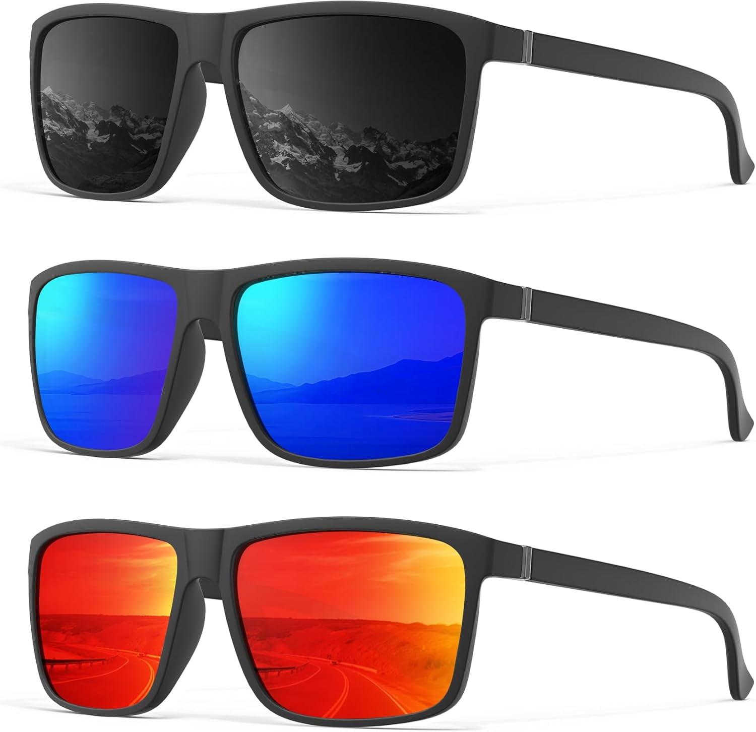 Polarized Sunglasses Men Women: Mens Sunglasses Sun Glasses for Driving ...