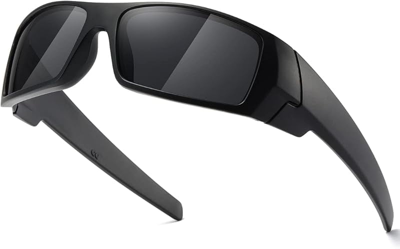 Polarized Sunglasses Men Womens Trendy Retro Sports Rectangular Wrap ...