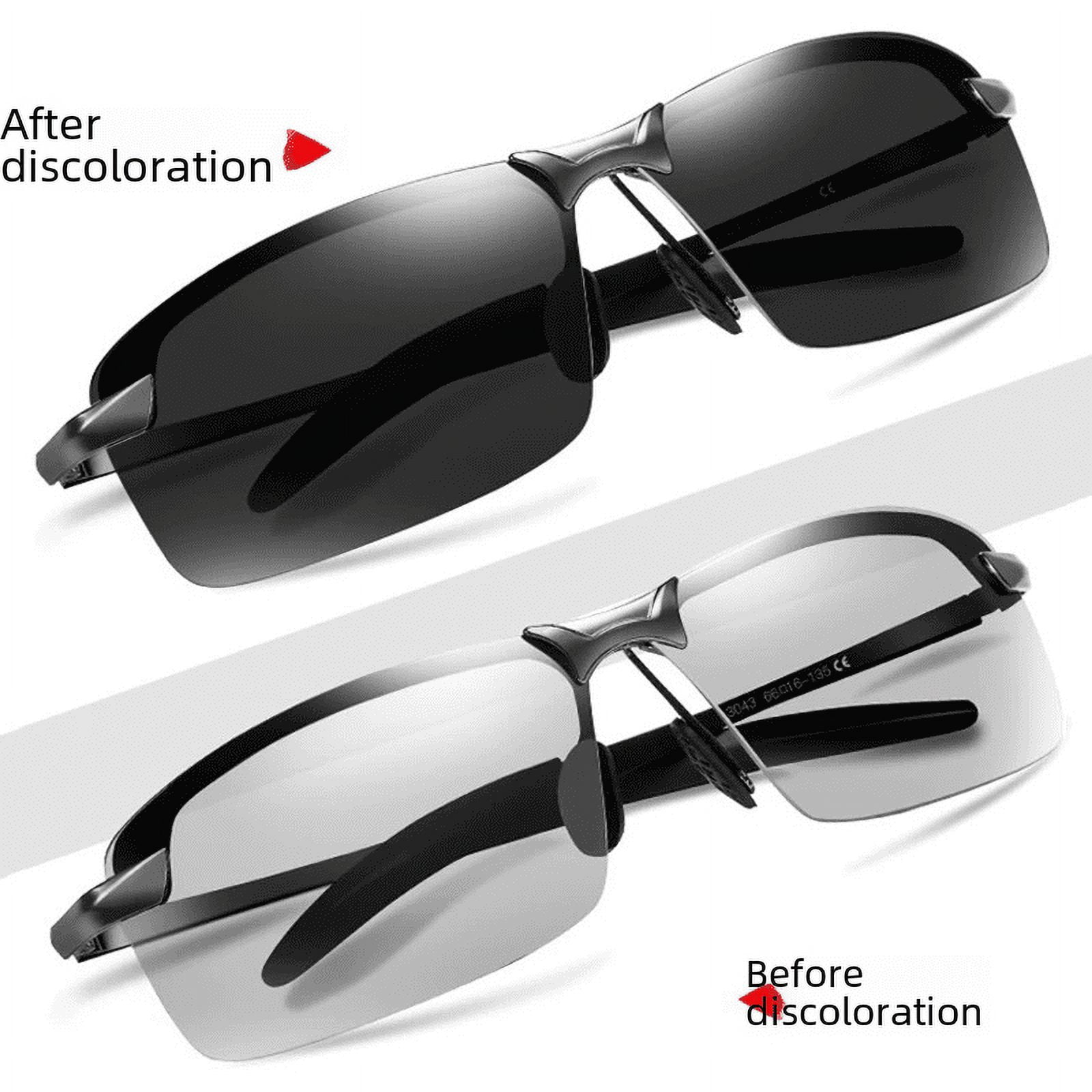 Polarized Sunglasses Men's Night Vision Sunglasses Outdoor Color ...