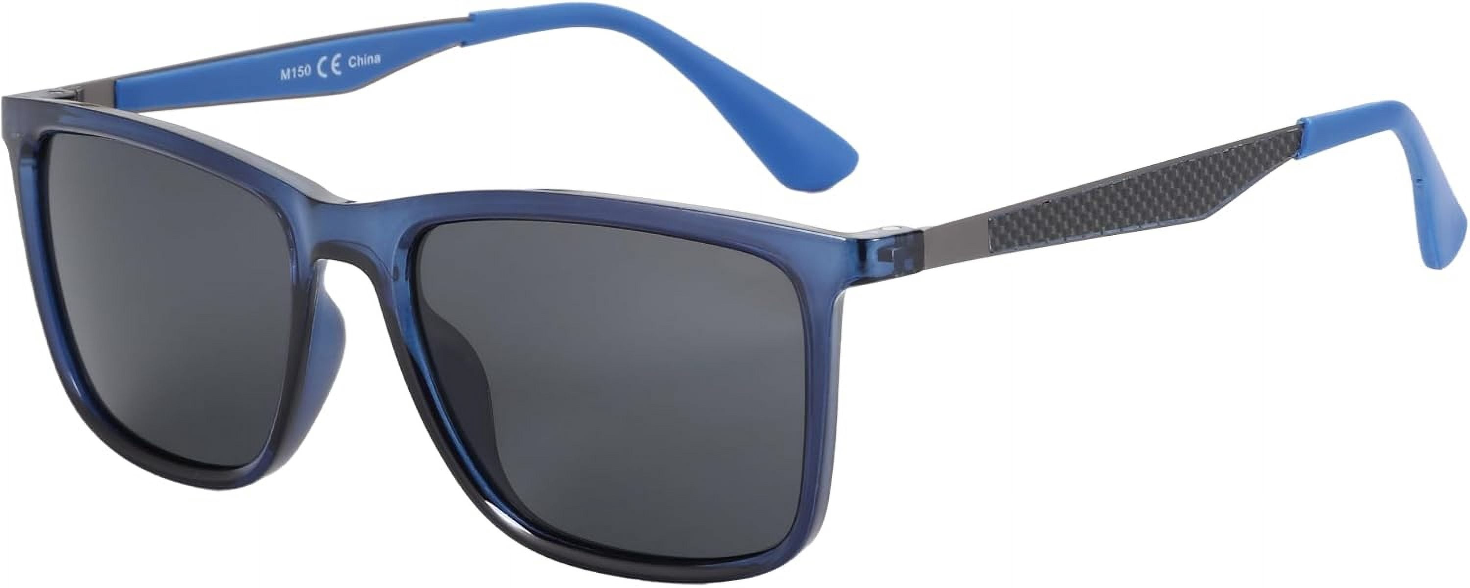 Polarized Sunglasses for Men Rectangle Ultralight Carbon Fiber Frame ...