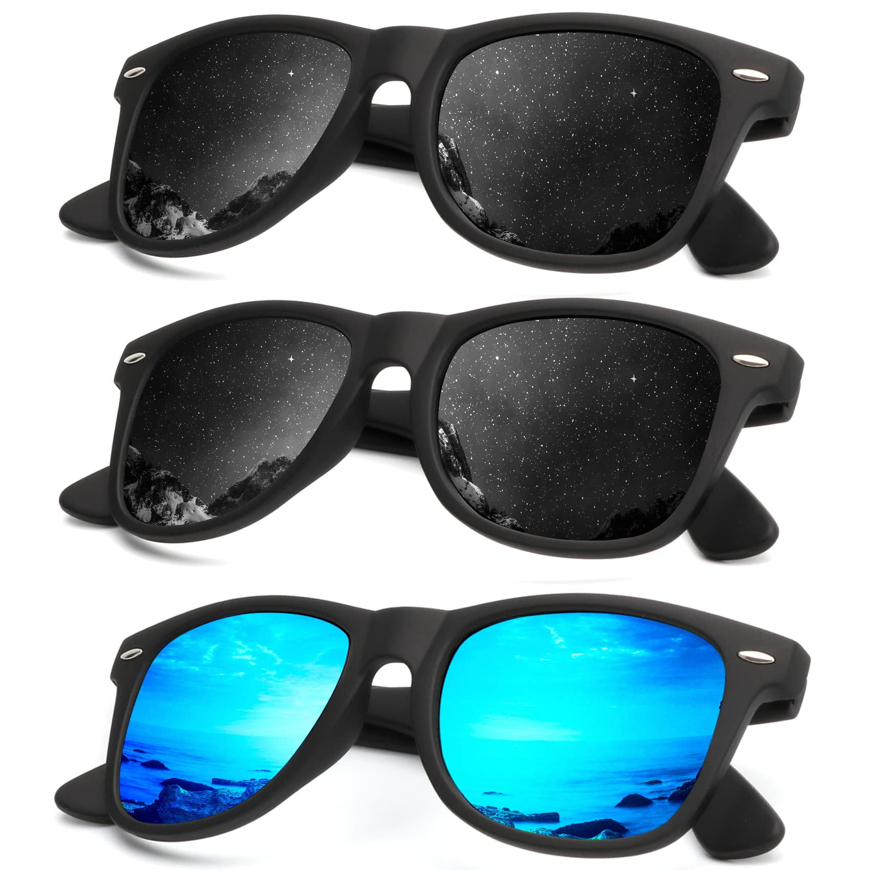 Polarized Sunglasses for Men and Women Matte Finish Sun glasses Color ...