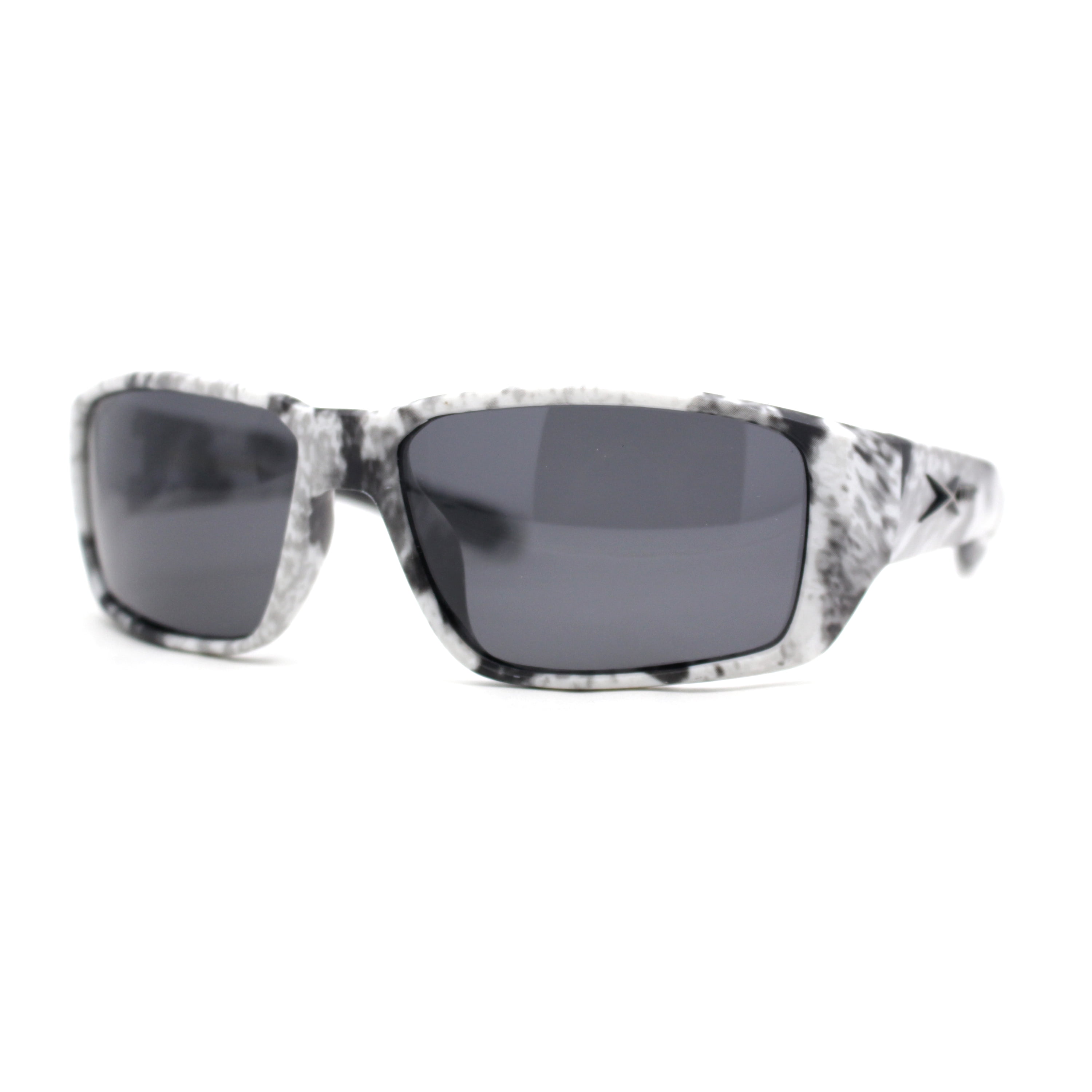 Polarized Xloop Camo Print Wrap Biker Style Sport Plastic Sunglasses ...