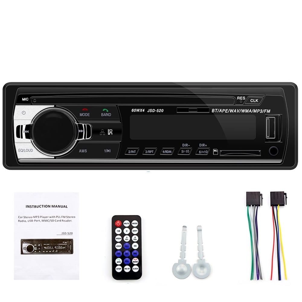 Polarlander Single DIN Digital Car Stereo with FM Radio, Bluetooth, USB ...