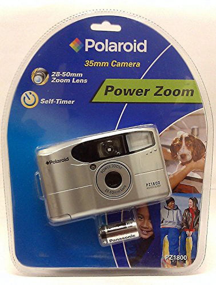 Polaroid 35mm Film Camera, White, Macro and Infinity Mode, 28-50mm Zoom ...