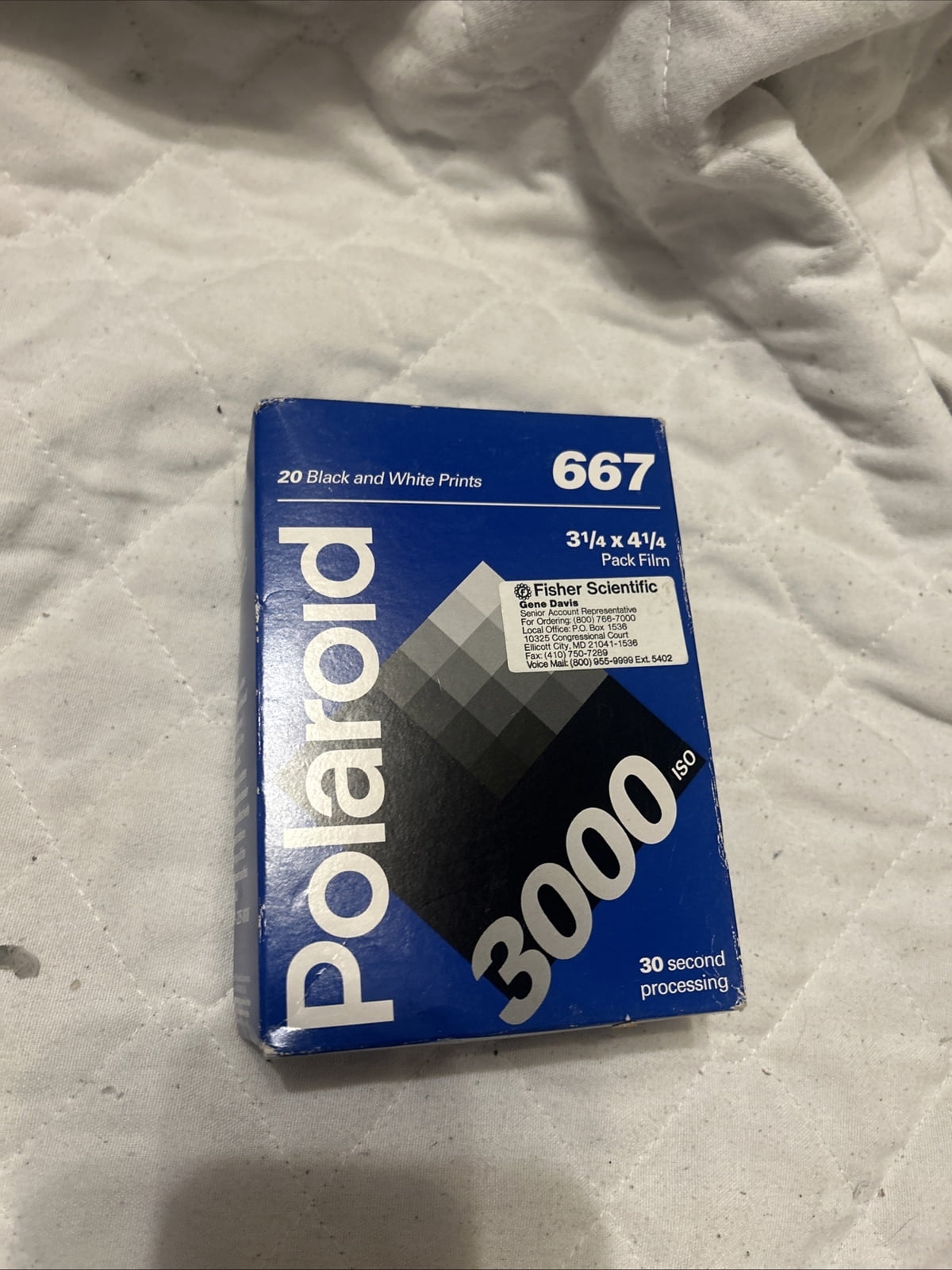 Polaroid 667 - Black & white instant film ISO 3000 20 Shot Pack EXPIRED ...