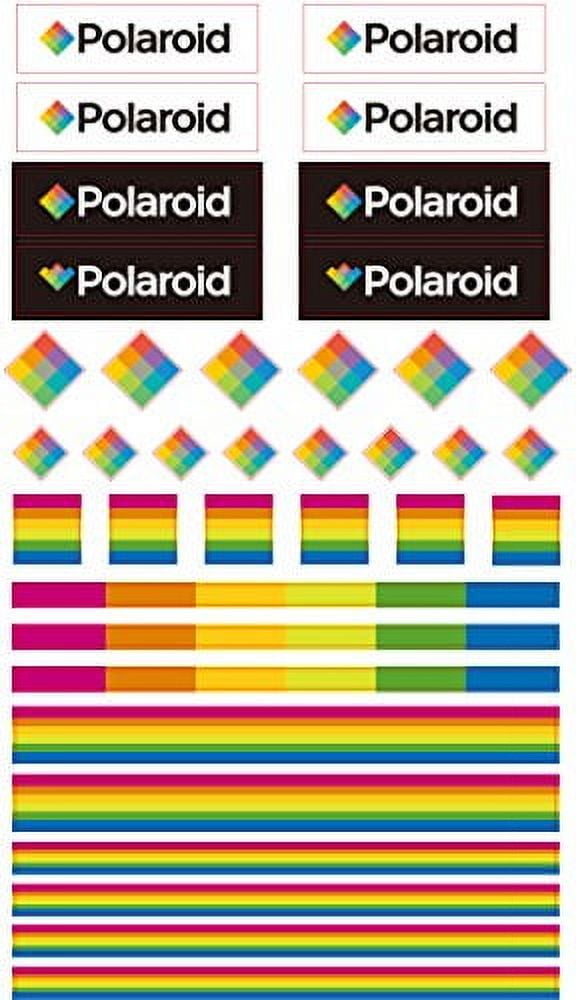 Polaroid Colorful & Decorative Polaroid Logo and Colors Stickers for ...