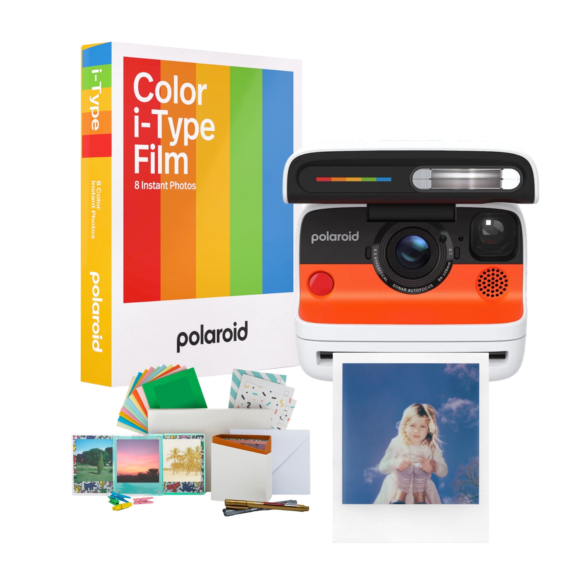Polaroid Flip Instant Camera with Sonar Autofocus, Retro Design (White ...